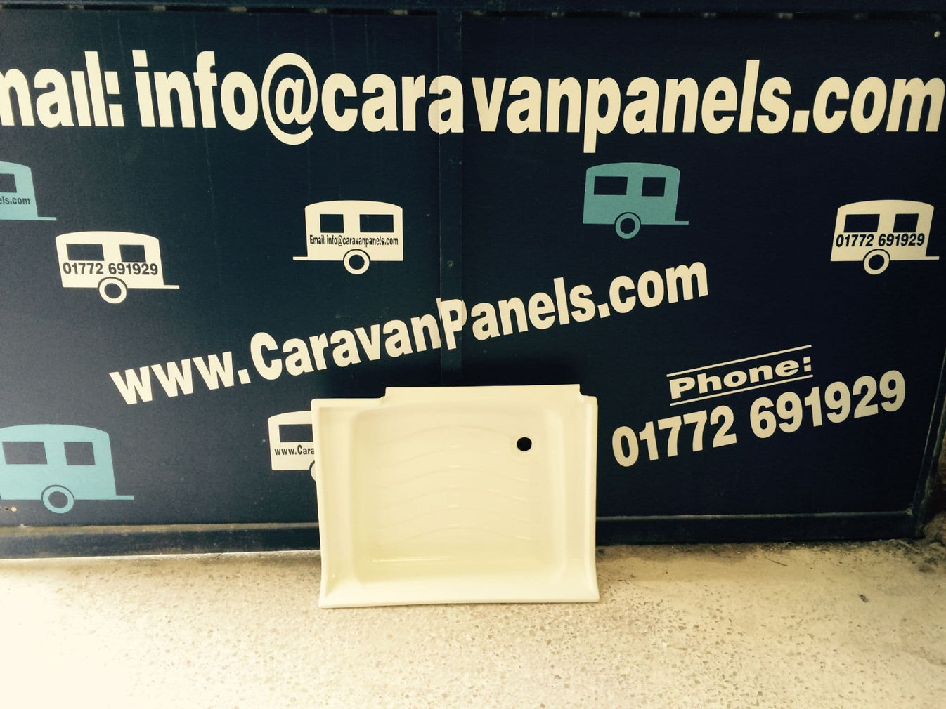 Lunar caravan shower tray 009 – Caravan Panels