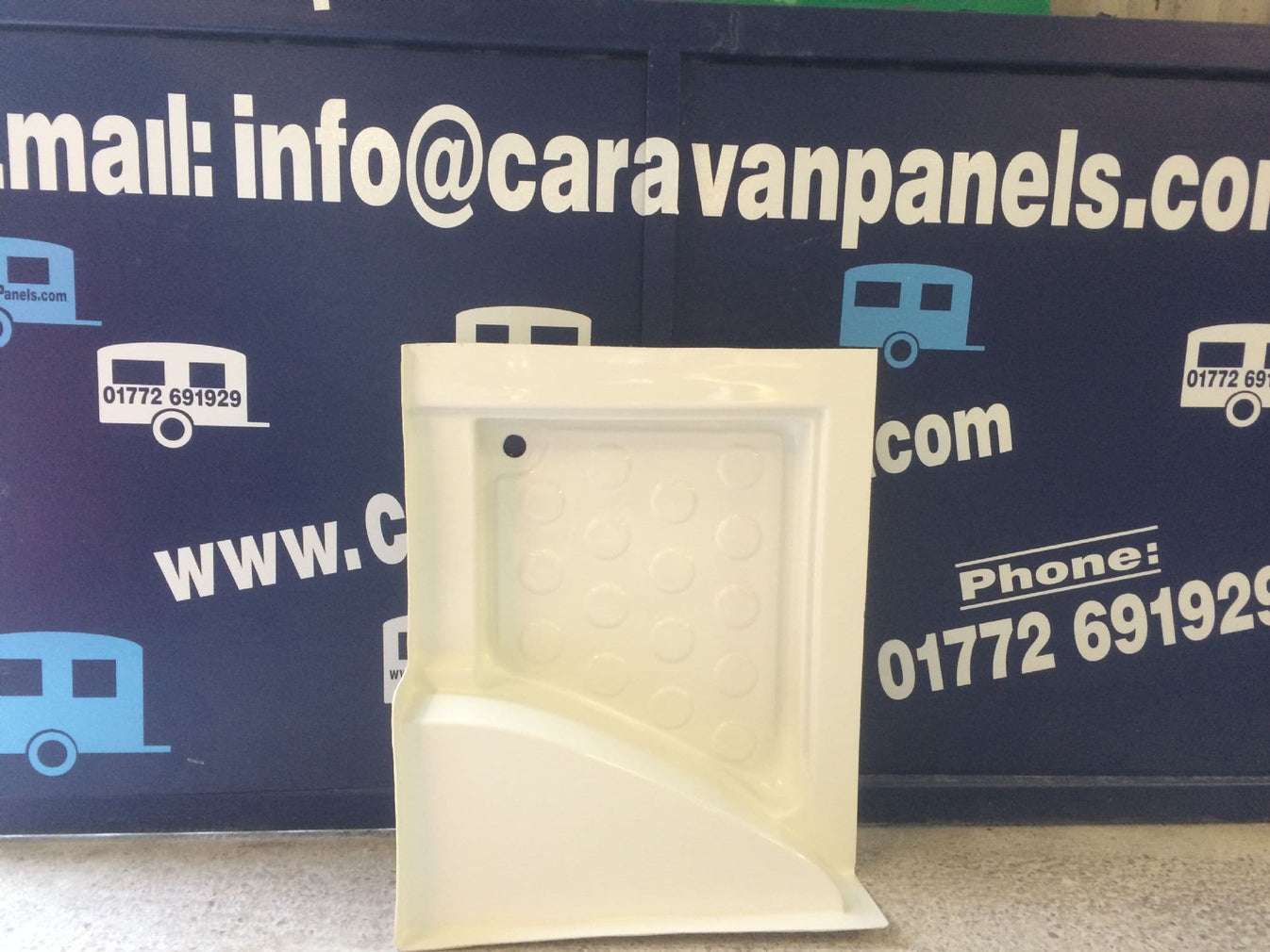 Swift caravan shower tray 001 – Caravan Panels